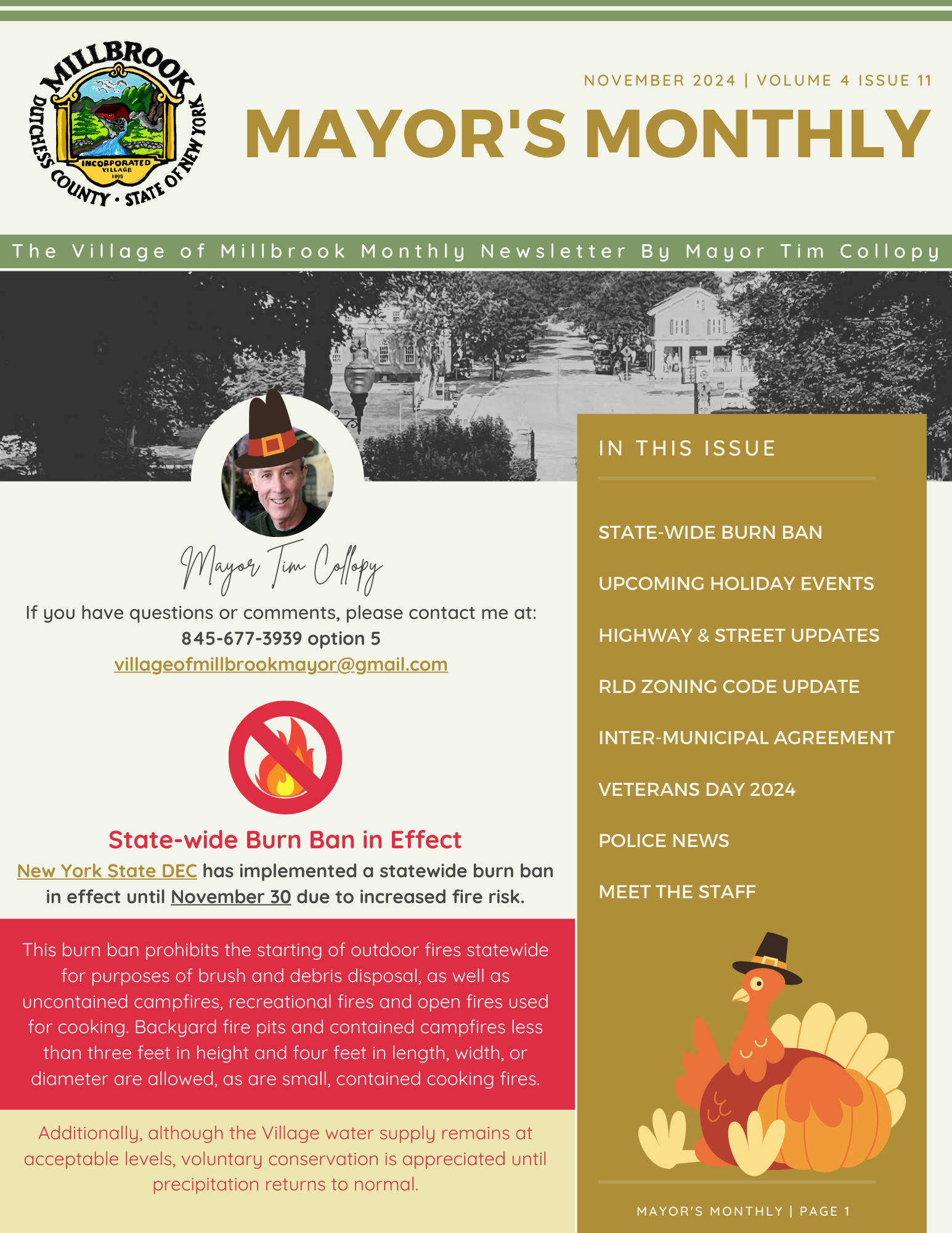 Mayors Monthly: November 2024 - Village of Millbrook